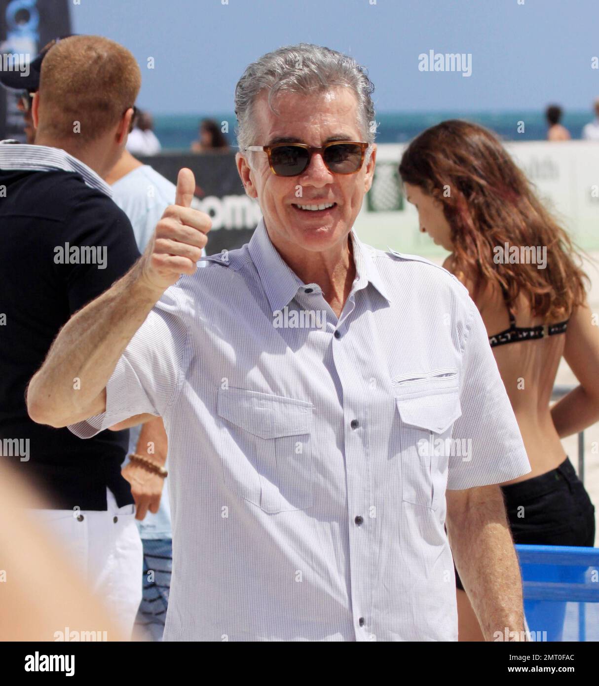 'America's Most Wanted' host John Walsh is photographed at the AMG Miami Beach Polo World Cup ...
