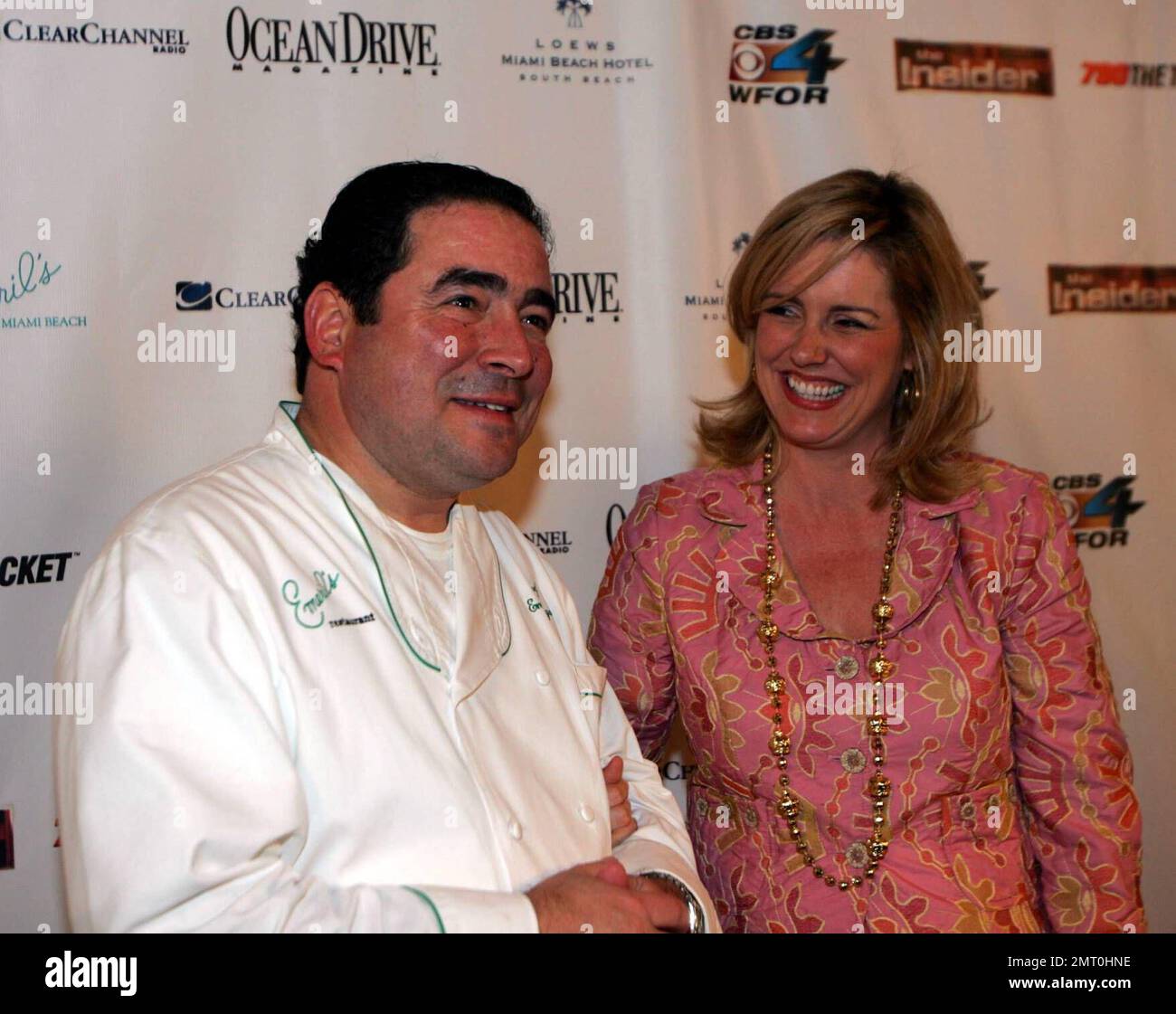 Emeril Lagasse arrives at the Miami Rocks fundraiser at Loewes Hotel in ...