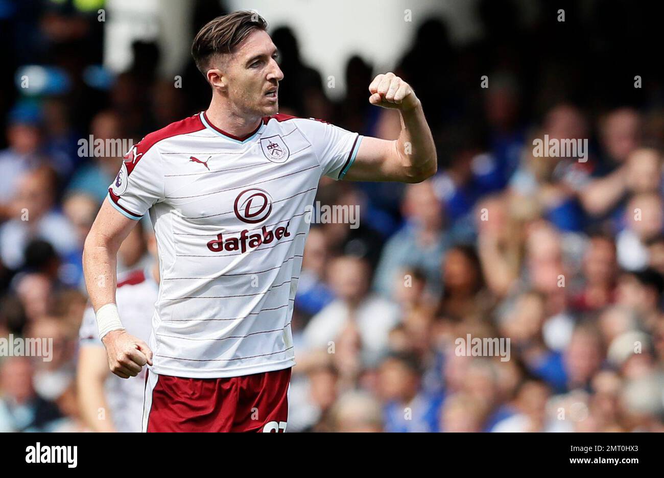 Burnley's Stephen Ward celebrates scoring a goal during the English ...