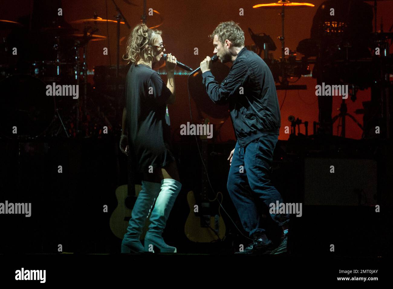 Kali Uchis Left Performs With Damon Albarn Of Gorillaz Performs At The 2017 Outside Lands