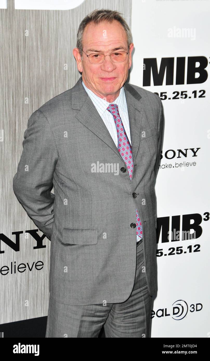Tommy Lee Jones at the premiere of "Men in Black 3" at the Ziegfeld ...