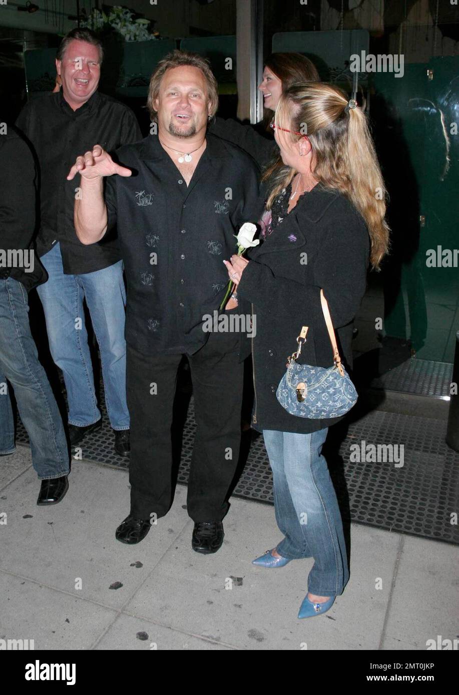 Michael Anthony of Van Halen leaves the restaurant Mr. Chow and talks ...