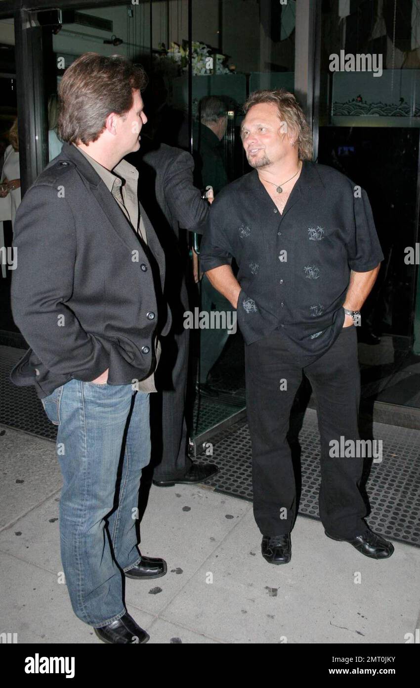 Michael Anthony of Van Halen leaves the restaurant Mr. Chow and talks ...