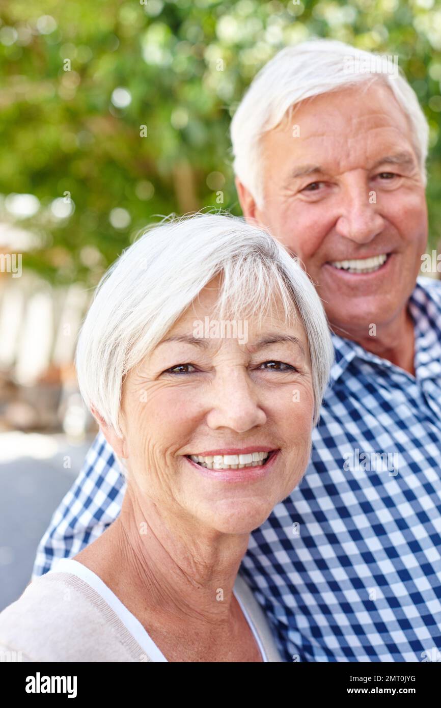 Still happily married after all these years. a happy senior couple ...