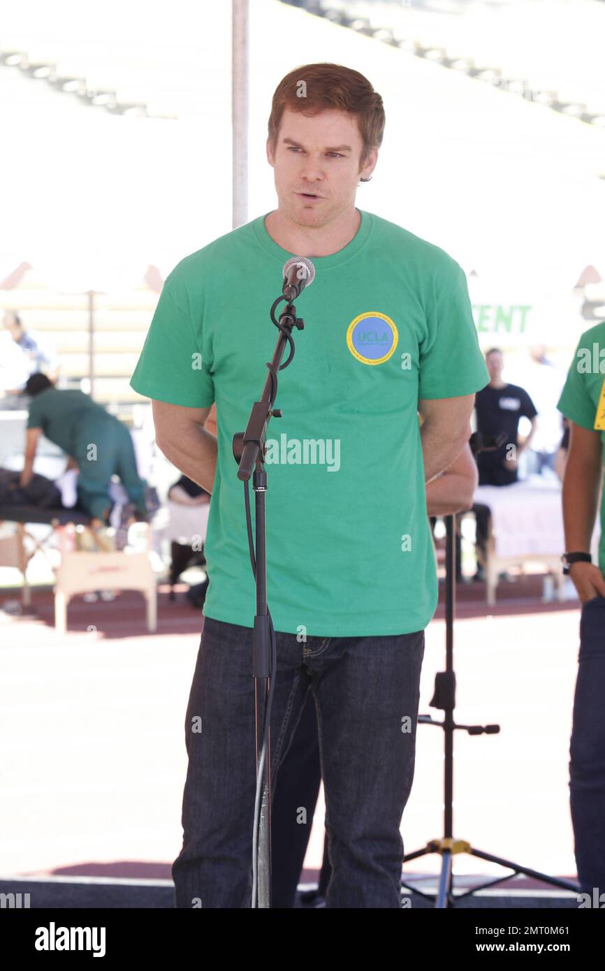 Actor and cancer survivor, Michael C. Hall at the UCLA Lymphoma Program ...