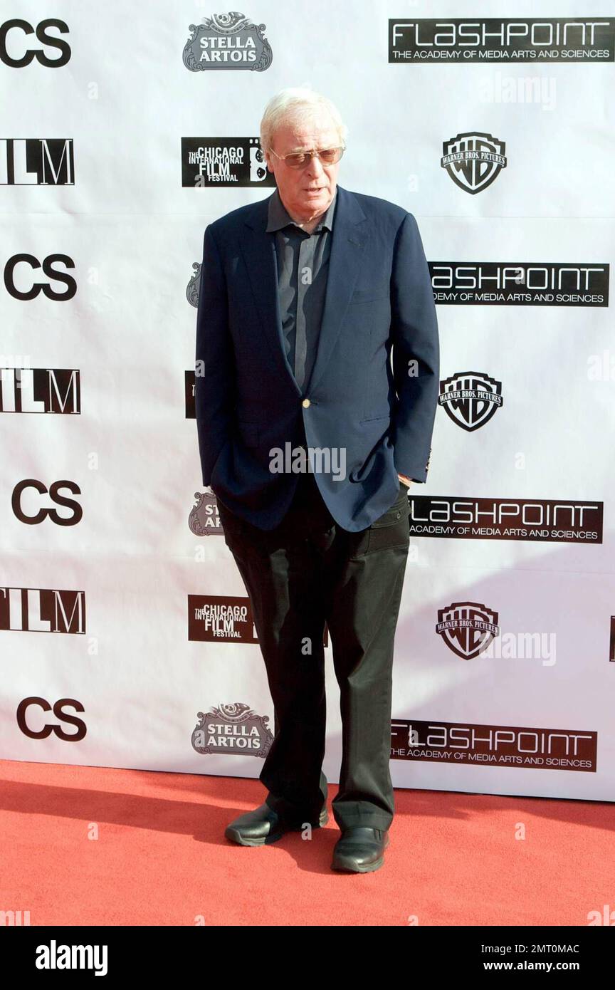 Michael Caine on the red carpet at the Dark Knight premiere at Navy ...