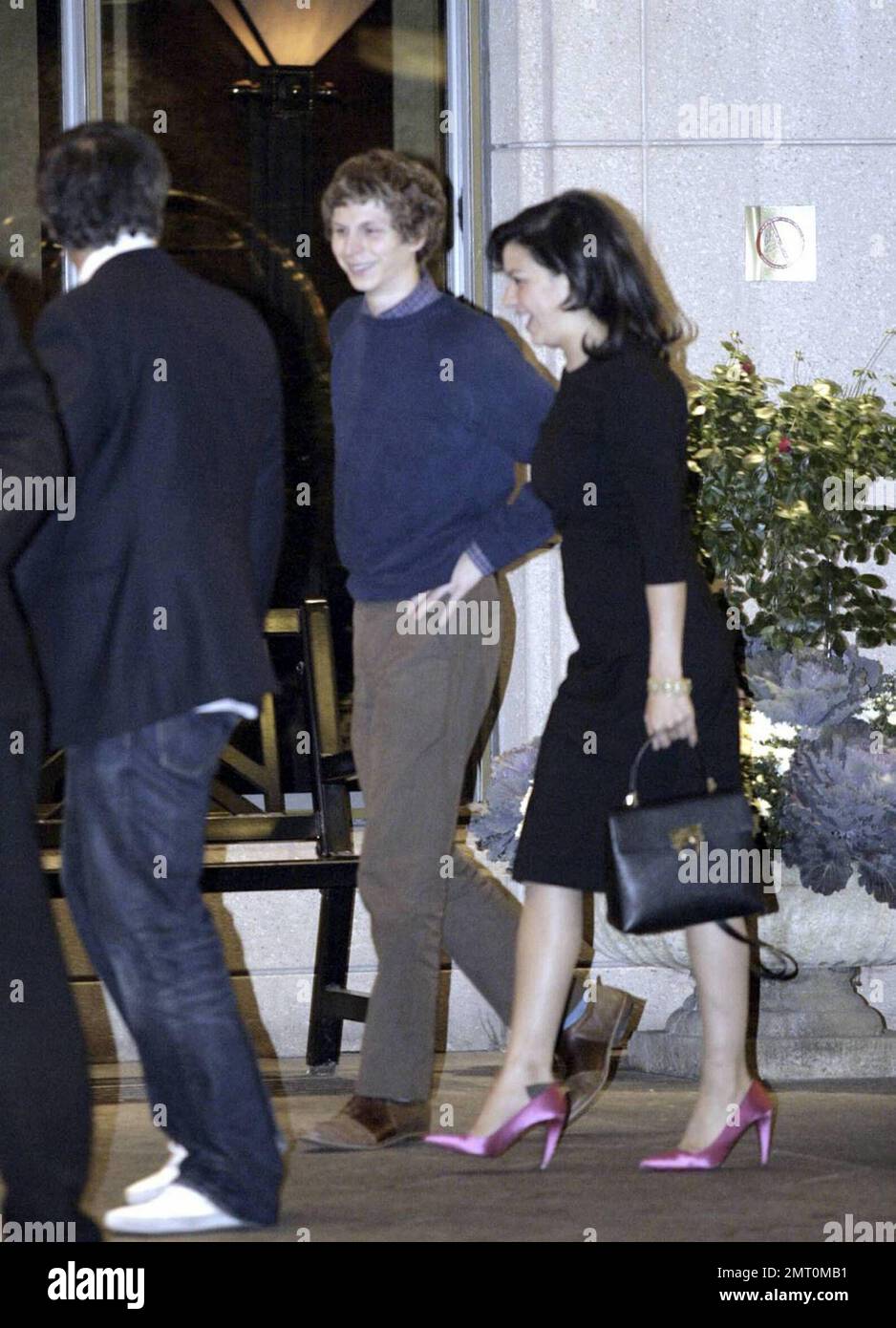 EXCLUSIVE!! Michael Cera arrives at his hotel with a female friend ...