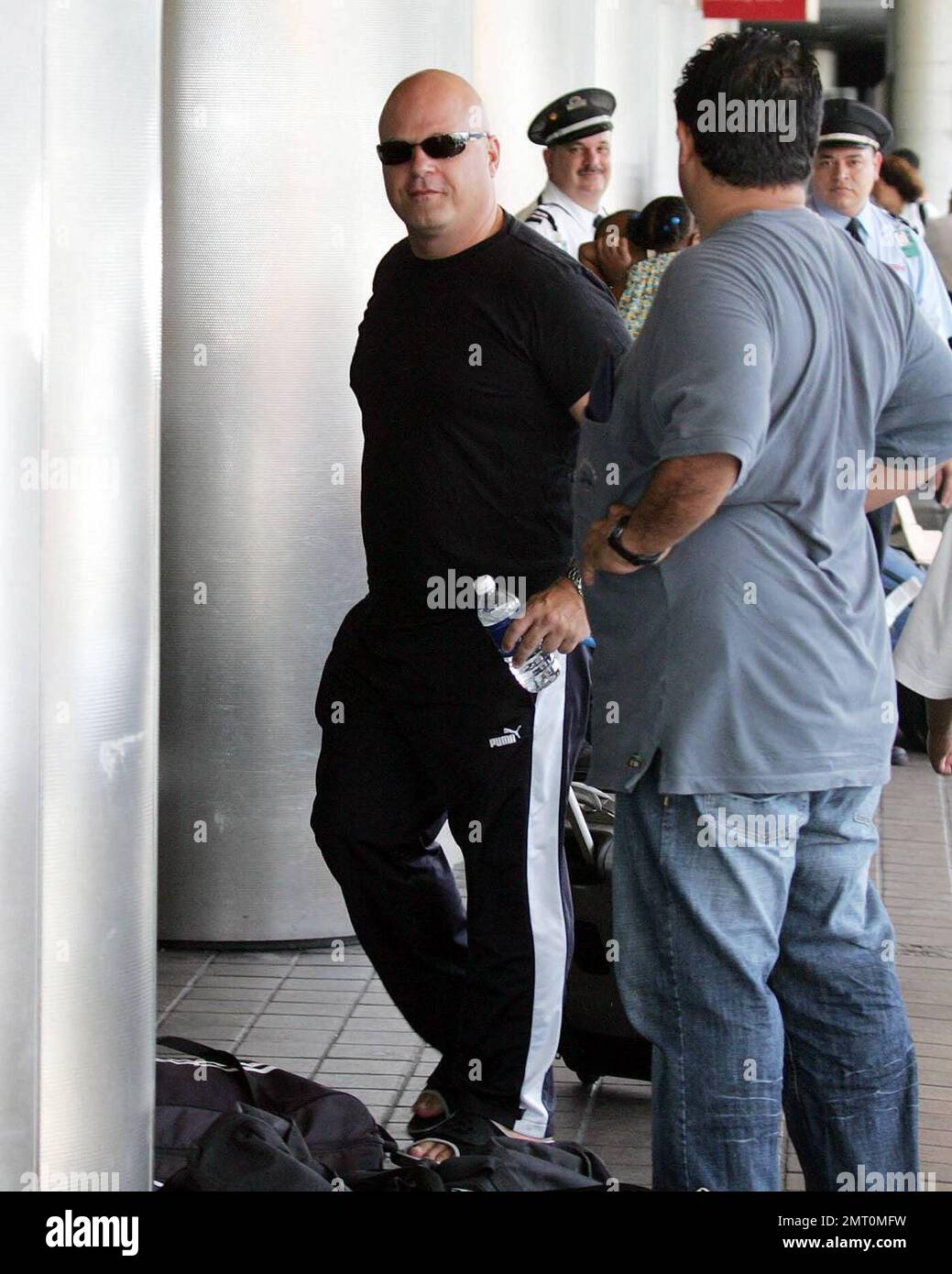 Exclusive!! "Fantastic Four" actor Michael Chiklis arrives at Miami ...