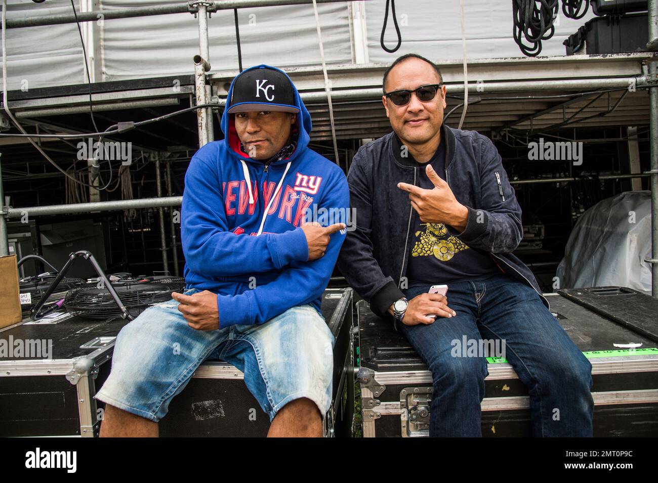 Kool Keith, left, and Dan the Automator of Dr. Octagon pose at 2017 ...