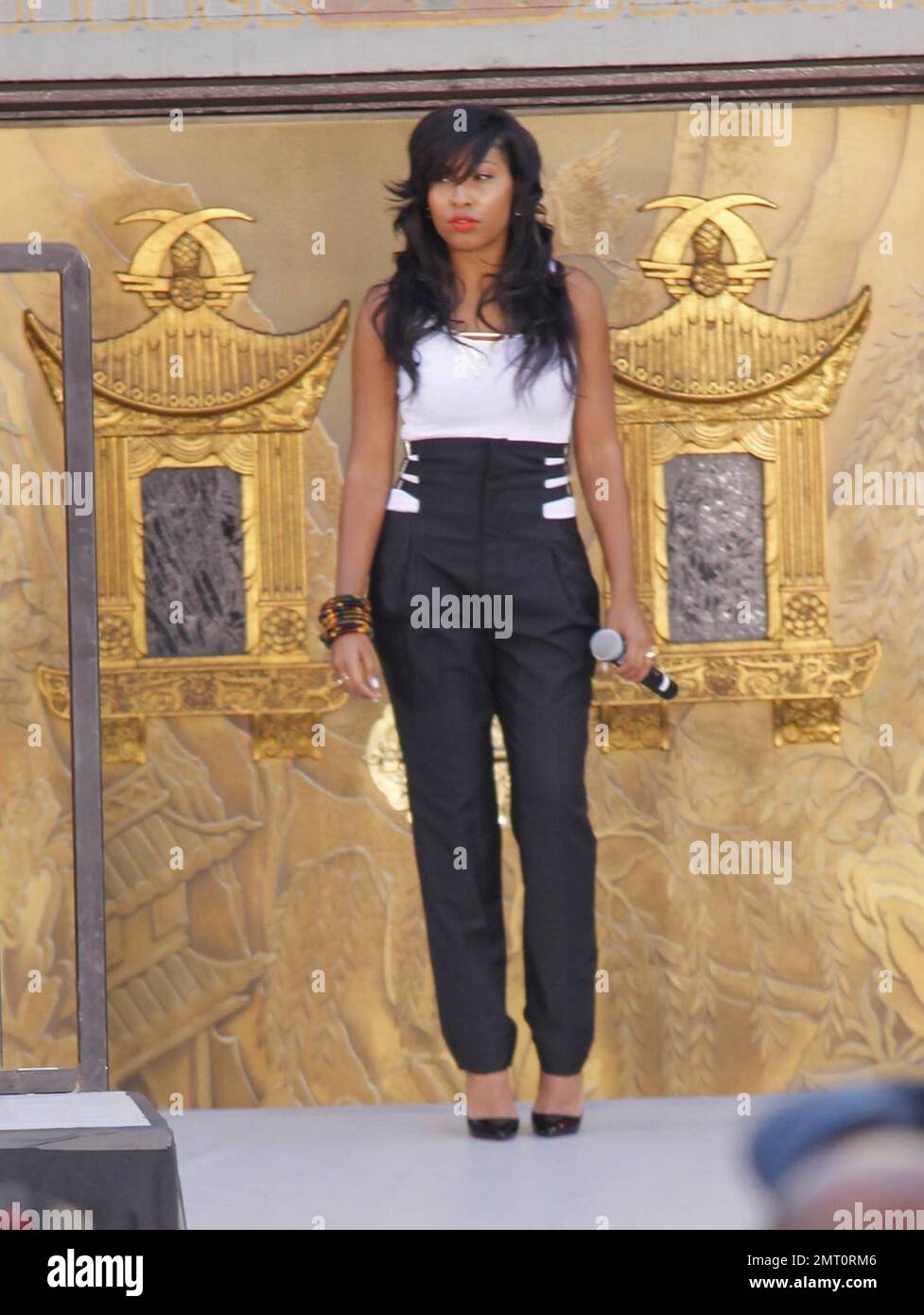 Melanie Fiona at the Michael Jackson Hand & Footprint Ceremony held at ...
