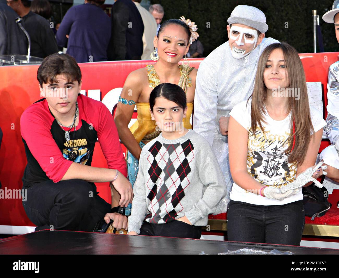 Prince Michael, Blanket and Paris Jackson had the honor of ...