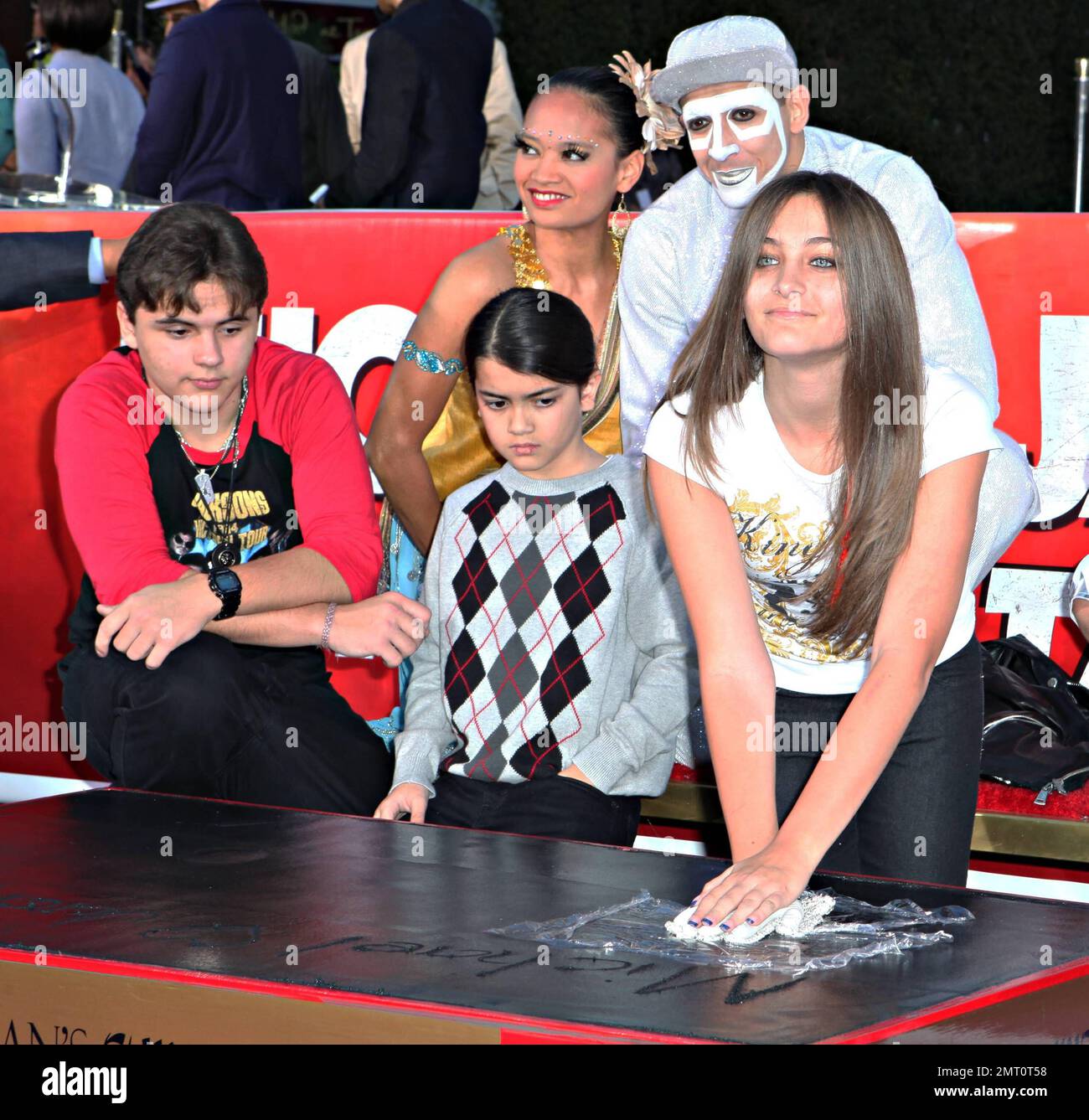 Prince Michael, Blanket and Paris Jackson had the honor of ...
