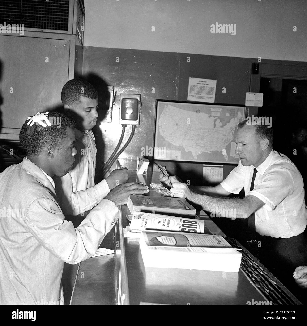 Out of jail following attacks on their arrival four days earlier, two ...