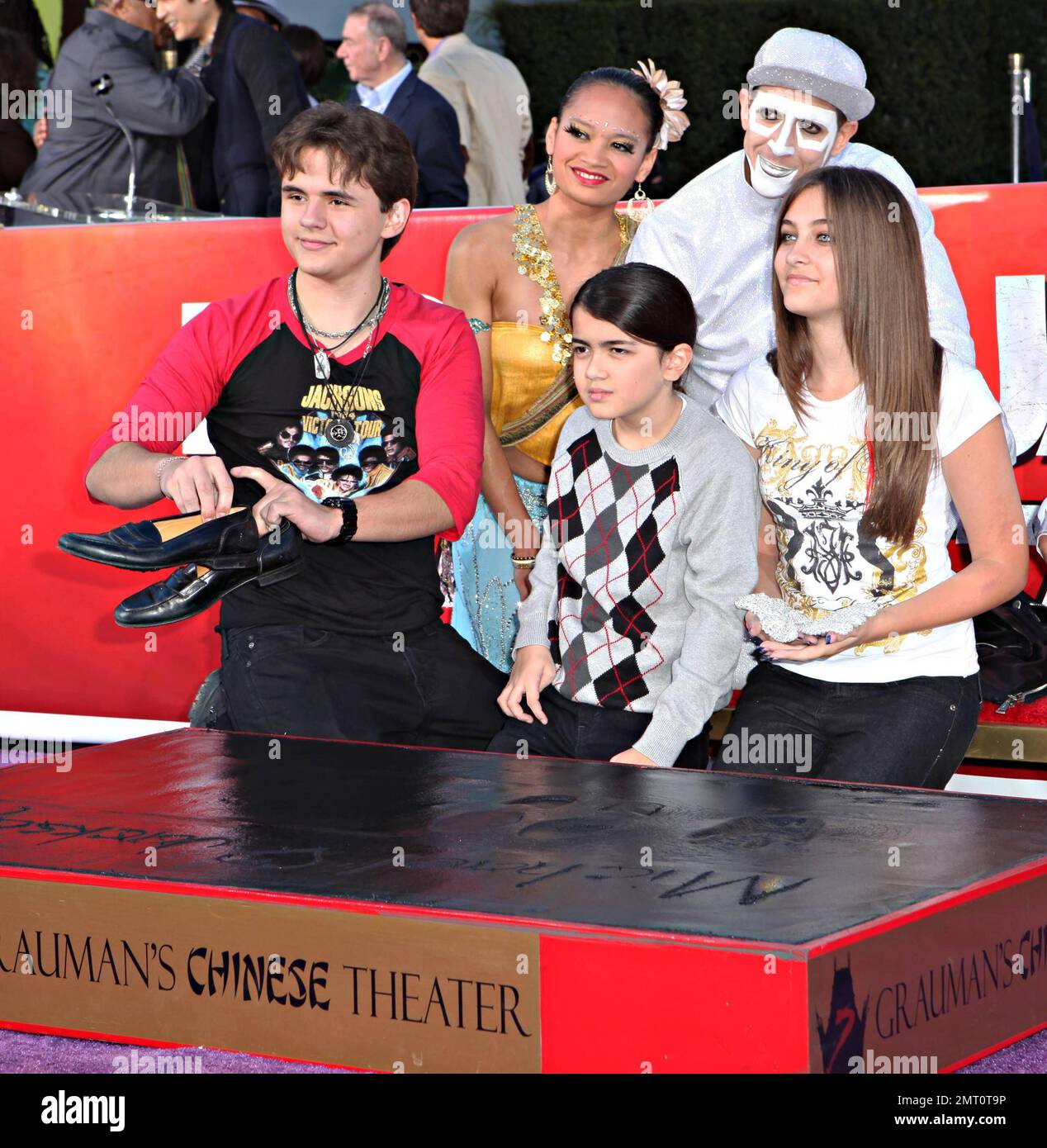Prince Michael, Blanket and Paris Jackson had the honor of ...