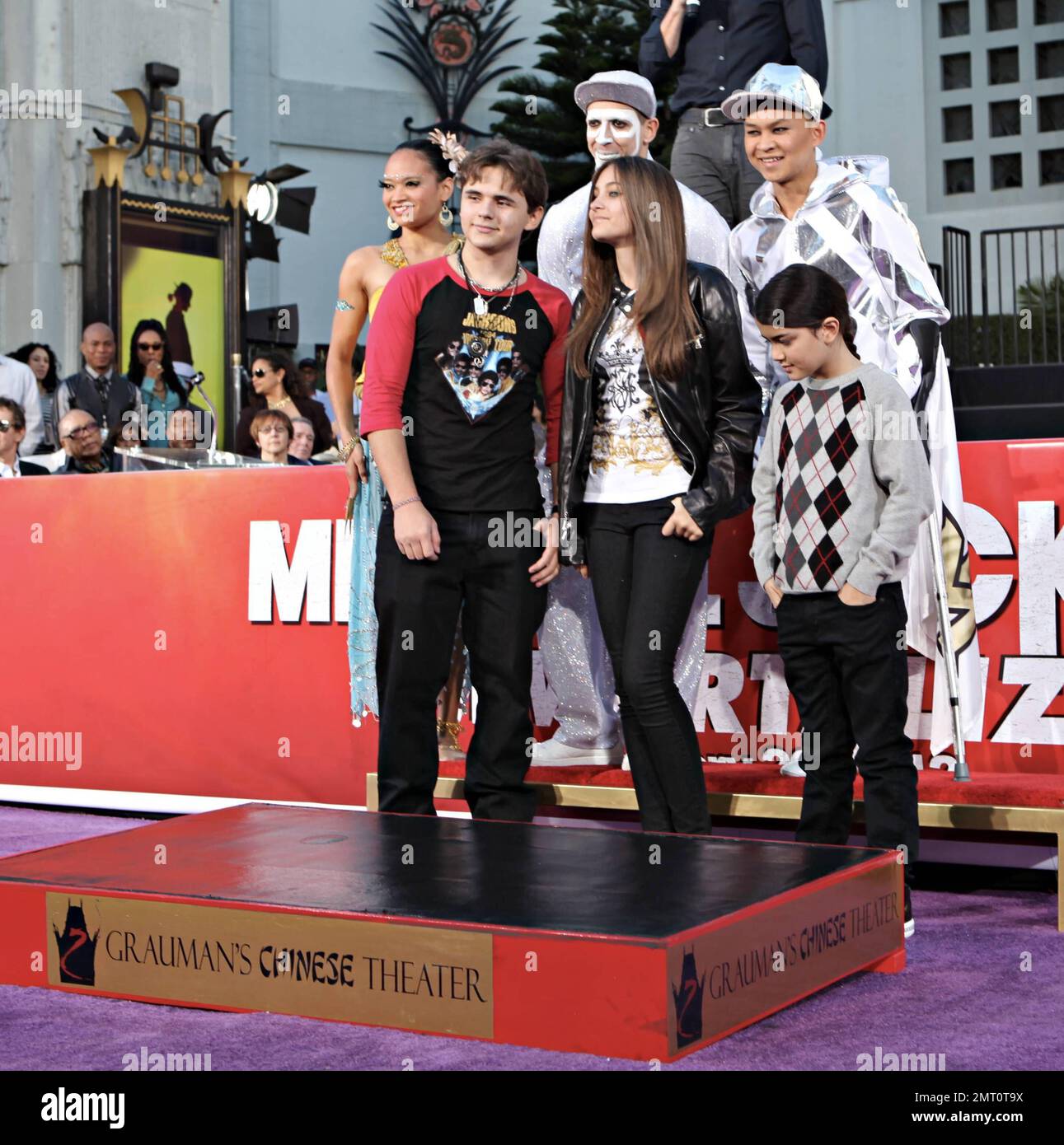 Prince Michael, Blanket and Paris Jackson had the honor of ...