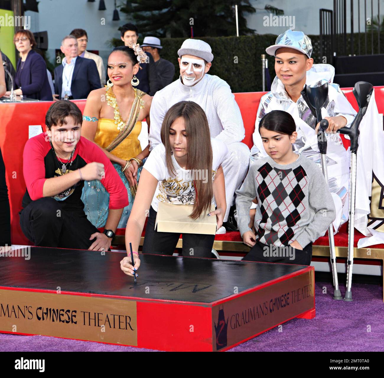 Prince Michael, Blanket and Paris Jackson had the honor of ...