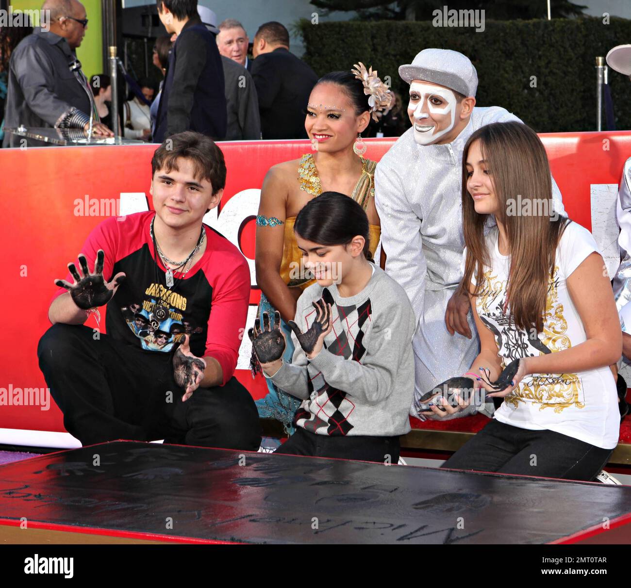 Prince Michael, Blanket and Paris Jackson had the honor of ...