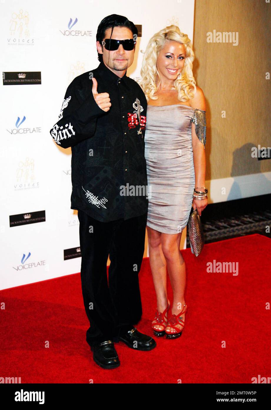 Corey Feldman and his girlfriend arrive at the Beverly Hilton Hotel for ...