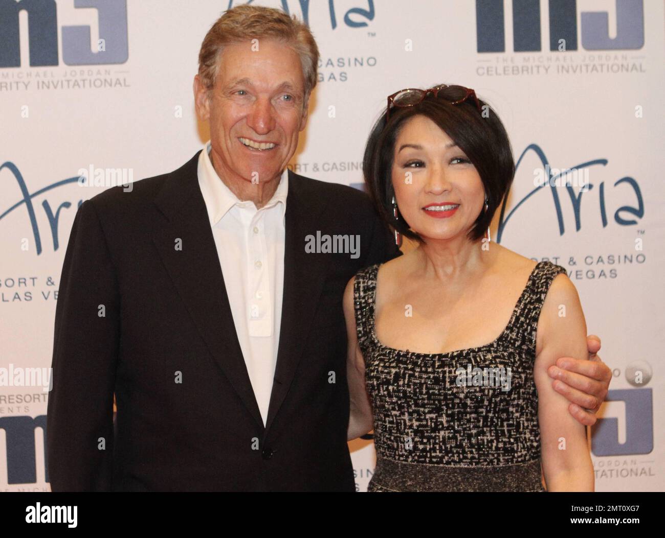 Maury Povich and Connie Chung attend the 11th Annual Michael Jordan ...