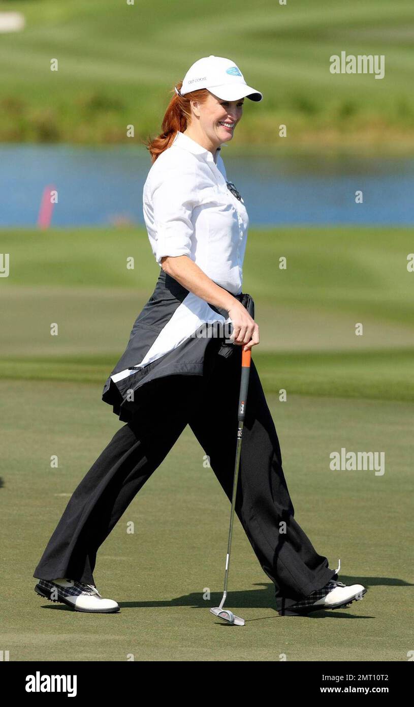 Exclusive!! Model and Actress Angie Everhart plays on day four of The ...