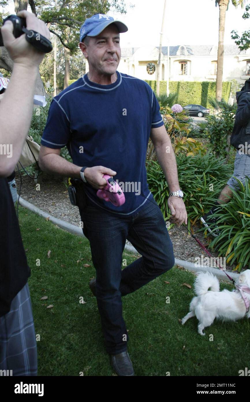 Lindsay Lohan's father Michael Lohan chats with photographers while out ...