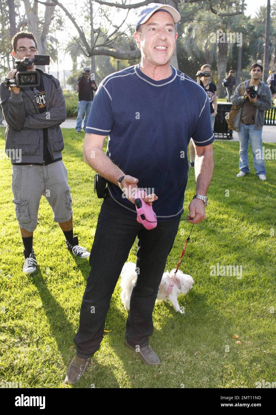 Lindsay Lohan's father Michael Lohan chats with photographers while out ...