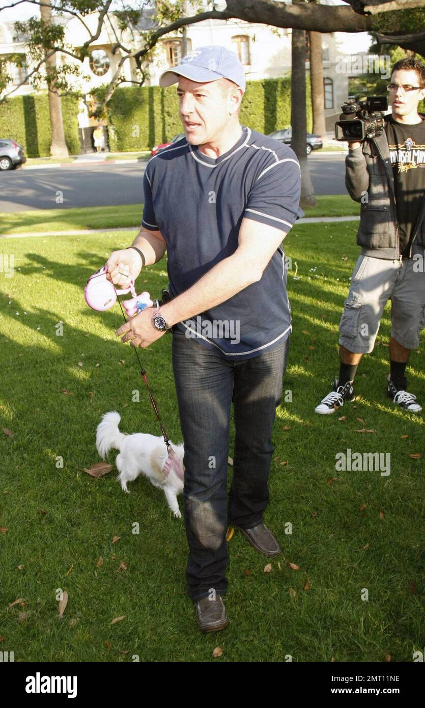 Lindsay Lohan's father Michael Lohan chats with photographers while out ...