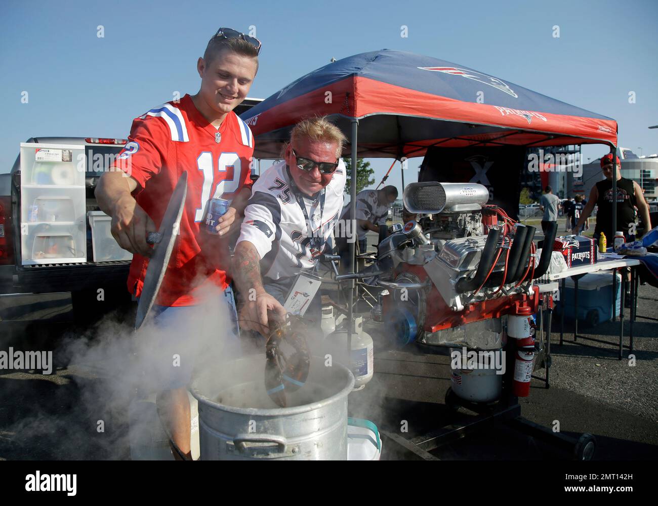 Dan Jones, left, of North Andover, Mass., and Billy Burrows, of ...