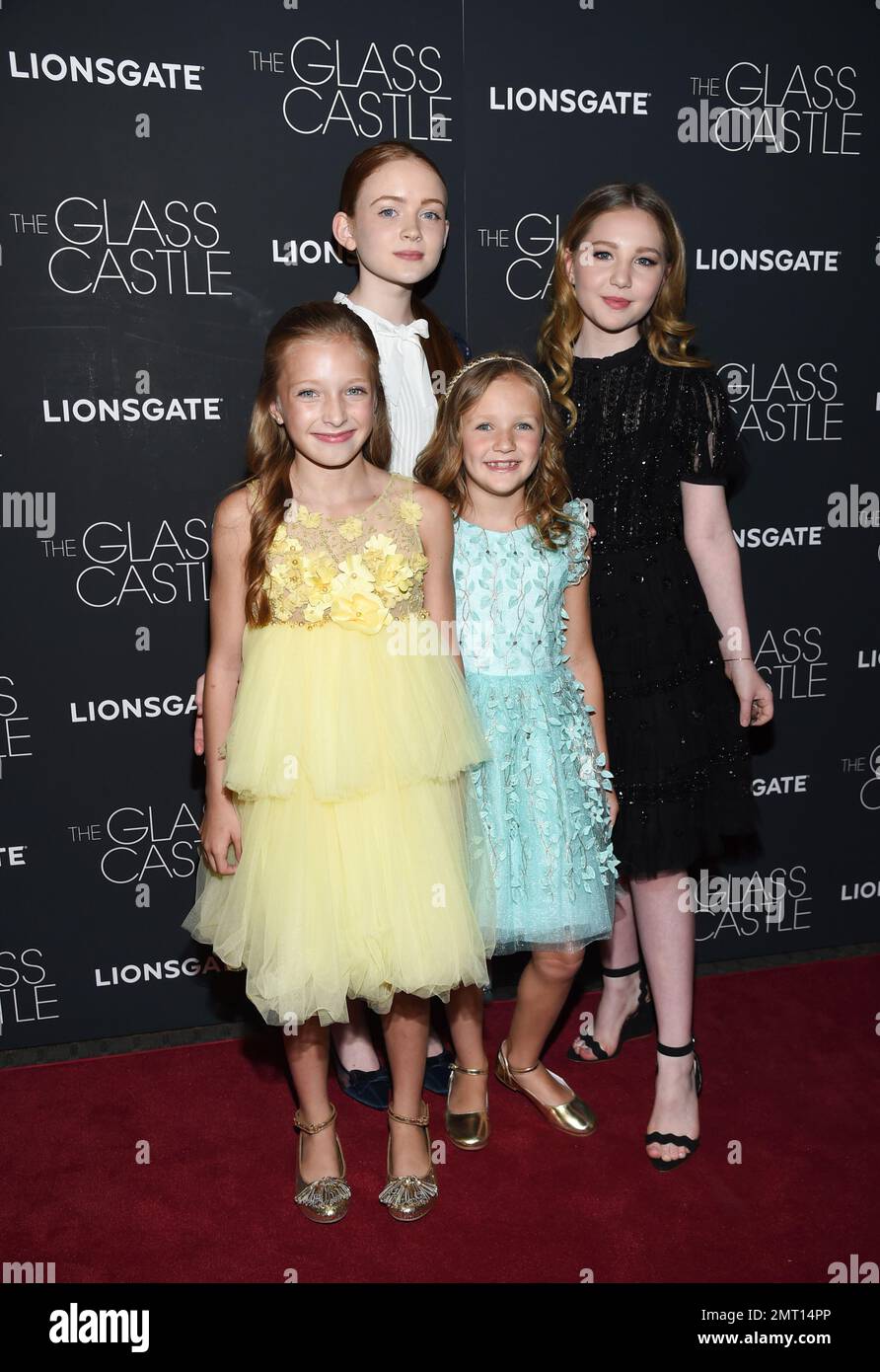 Actors Olivia Kate Rice, left, Sadie Sink, Chandler Head and Ella ...