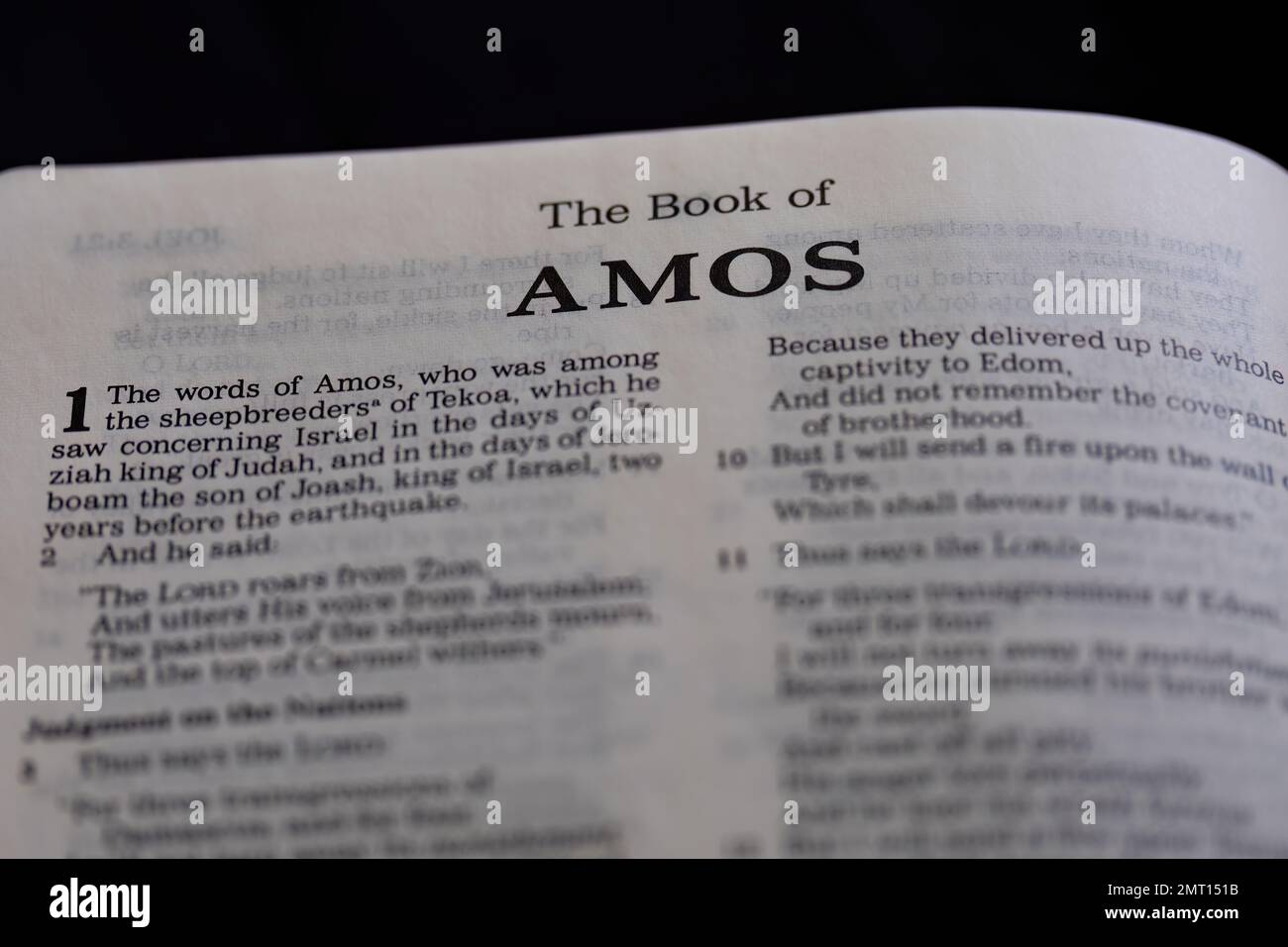 Amos bible hi-res stock photography and images - Alamy