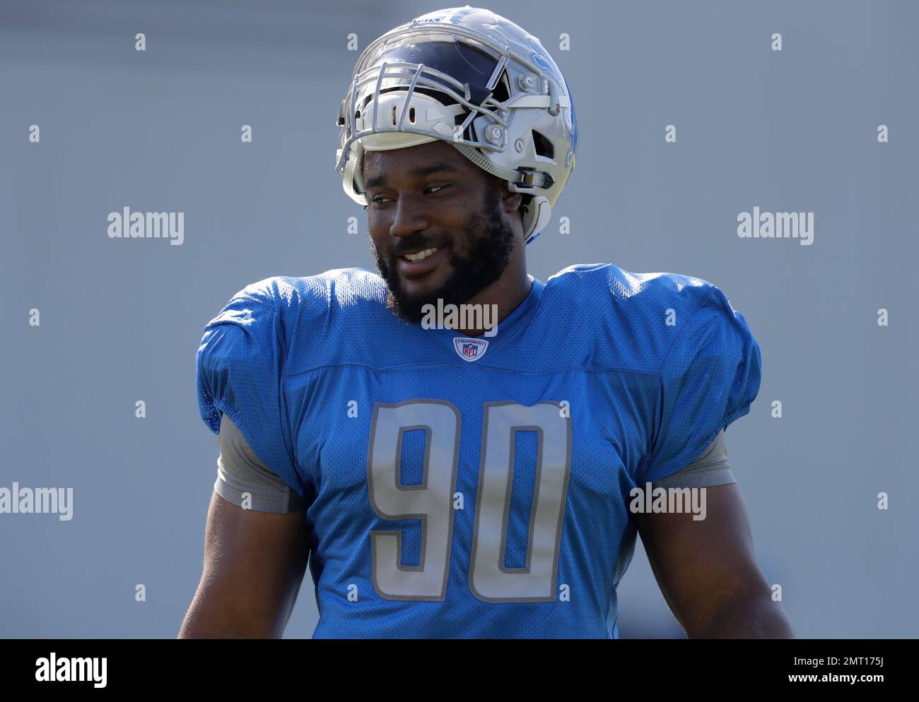 Detroit Lions' Cornelius Washington in action during practice at the ...