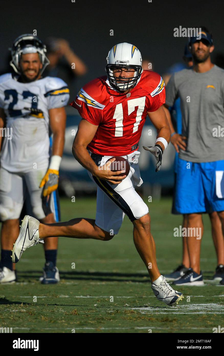 Los Angeles Chargers quarterback Philip Rivers runs the ball during ...