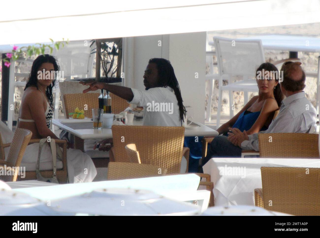 EXCLUSIVE!! Michelle Rodriguez wears a cut out one-piece swim suit as ...