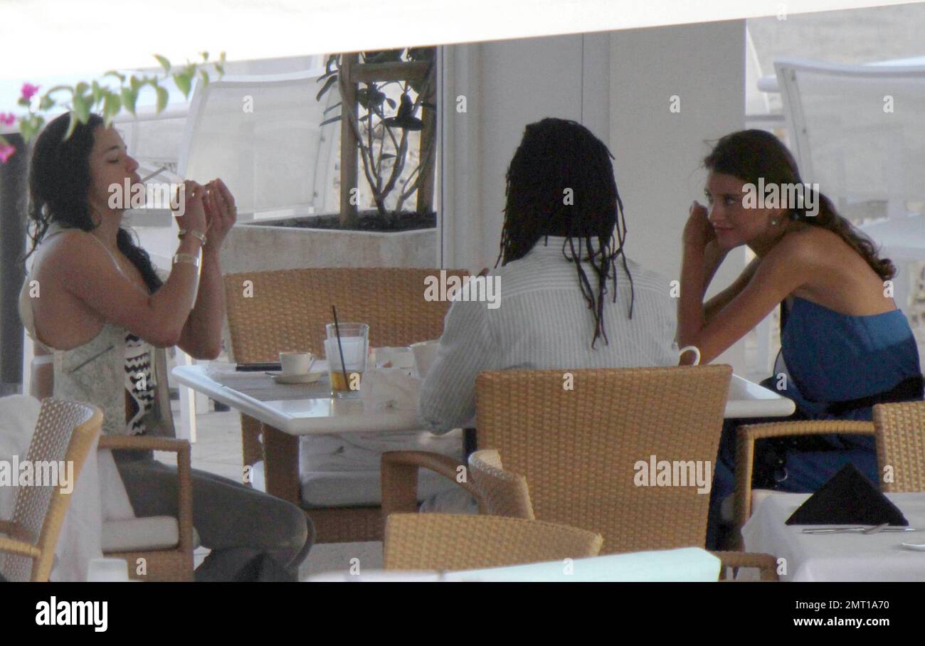 EXCLUSIVE!! Michelle Rodriguez wears a cut out one-piece swim suit as ...