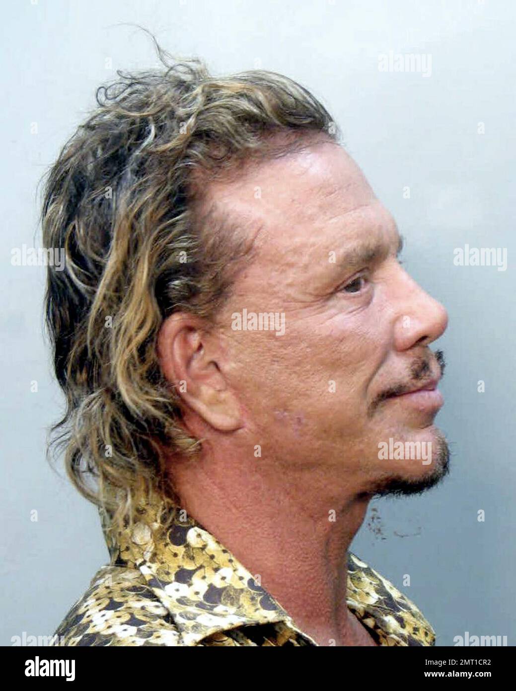 Bad boy actor Mickey Rourke, seen here in his booking photo, was ...