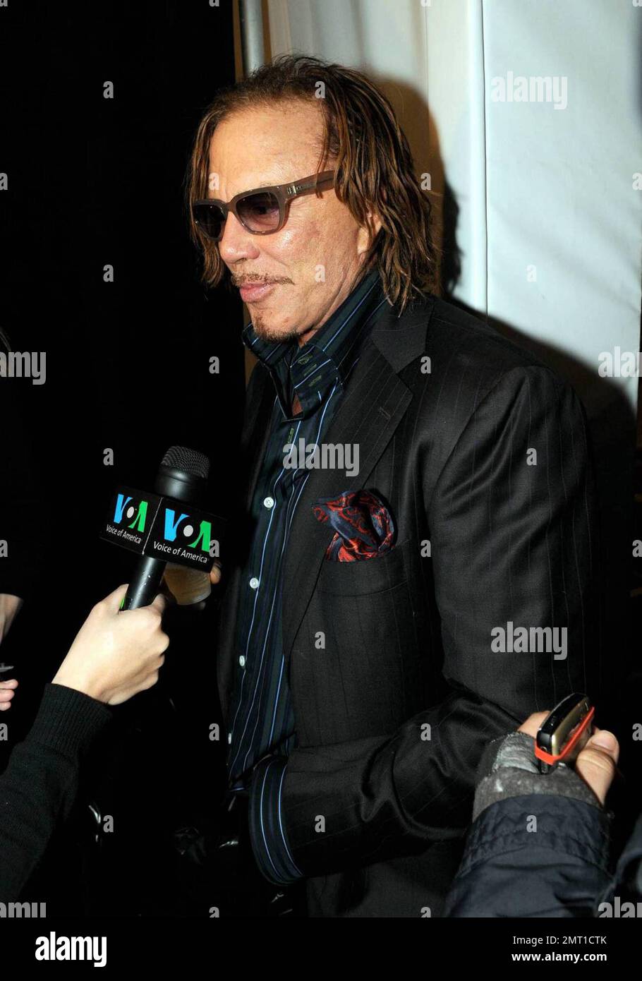 Oscar-nominated actor for "The Wrestler" Mickey Rourke attends the ...