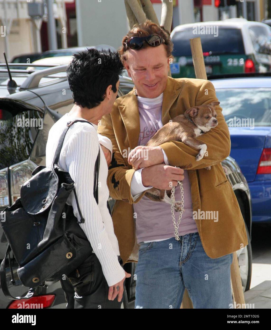 Exclusive!! Mickey Rourke takes his dog Loki, a Chihuahua-Terrier mix ...