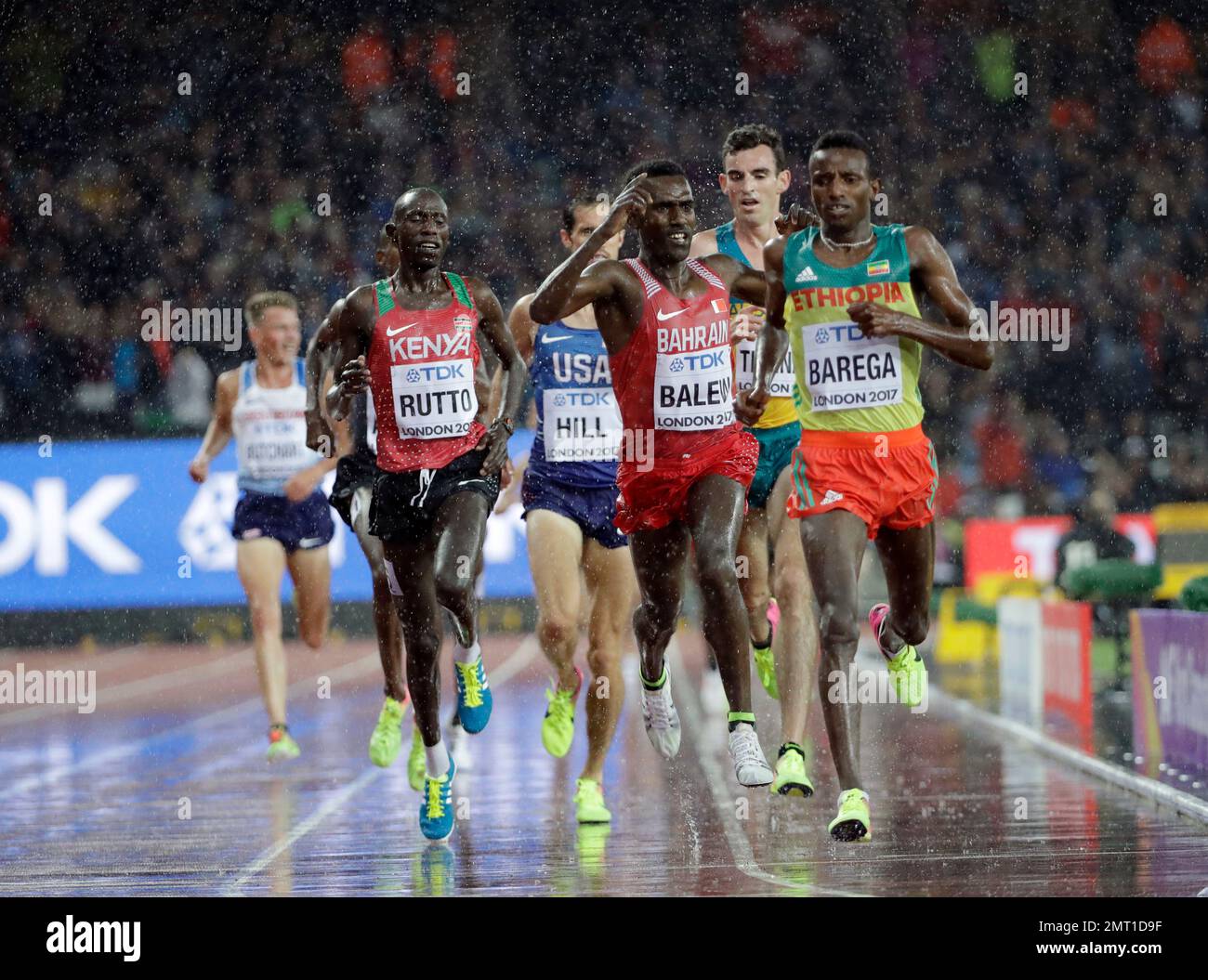 Kenya's Cyrus Rutto, Bahrain's Birhanu Balew and Ethiopia's Selemon ...