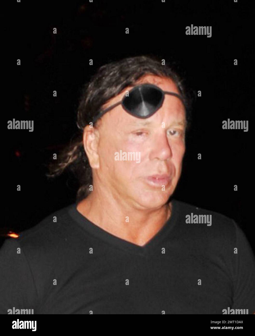 EXCLUSIVE!! Mickey Rourke strolls in South Beach with stunning model ...
