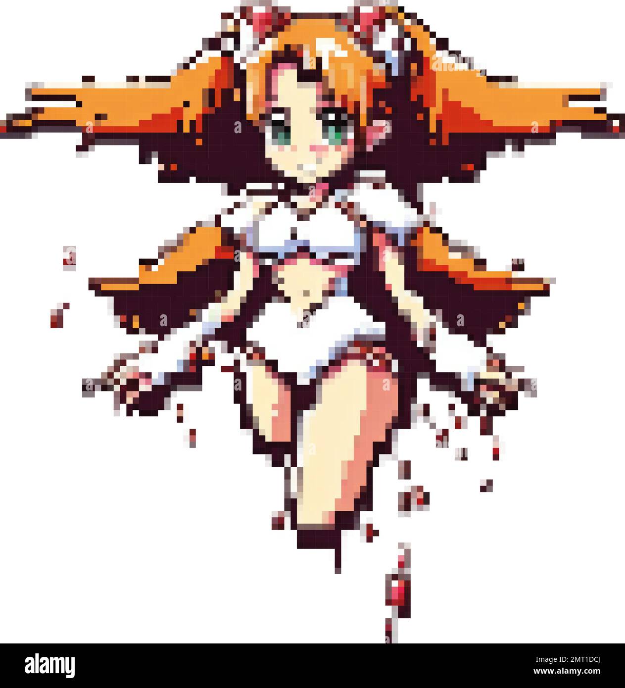 Vector Pixel Art Anime Girl Stock Vector - Illustration of face, manga ... Vector Pixel Art Anime Girl Stock Vector - Illustration of face, manga ...