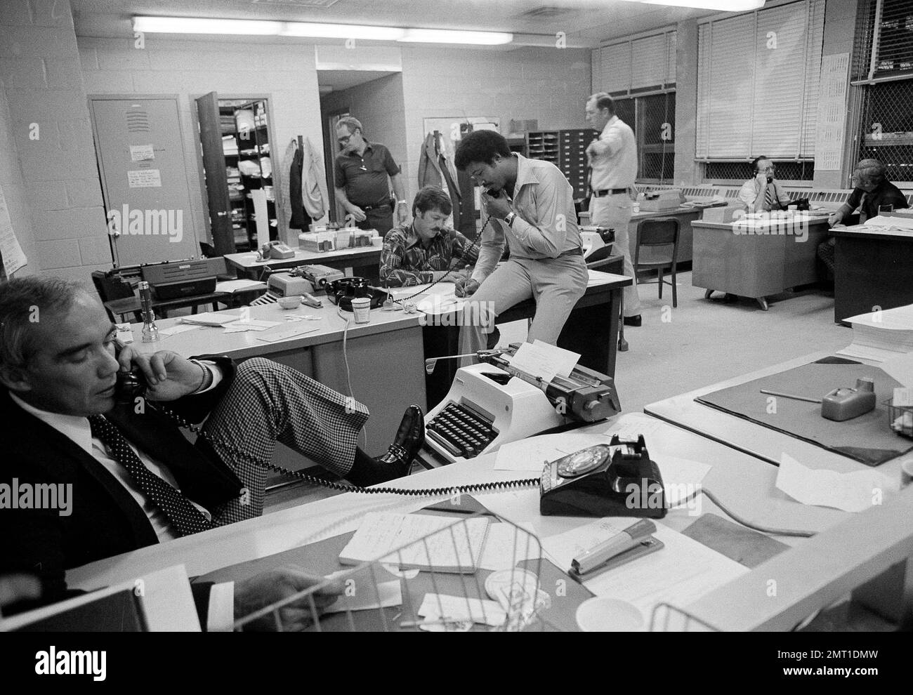 FILE - In this July 19, 1977 file photo, New York City police are seen ...