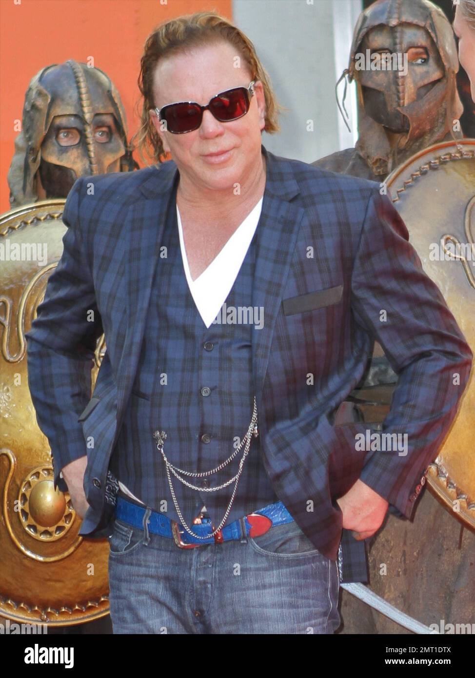 Mickey Rourke becomes immortalized at his Hand and Footprint Cermeony ...