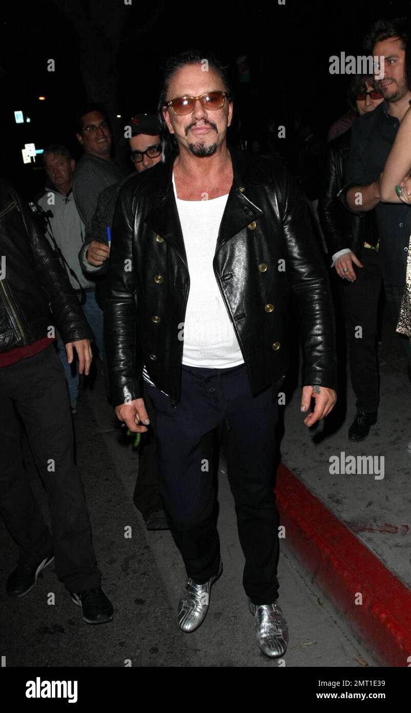 Academy Award-nominated actor Mickey Rourke leaves the nightclub My ...
