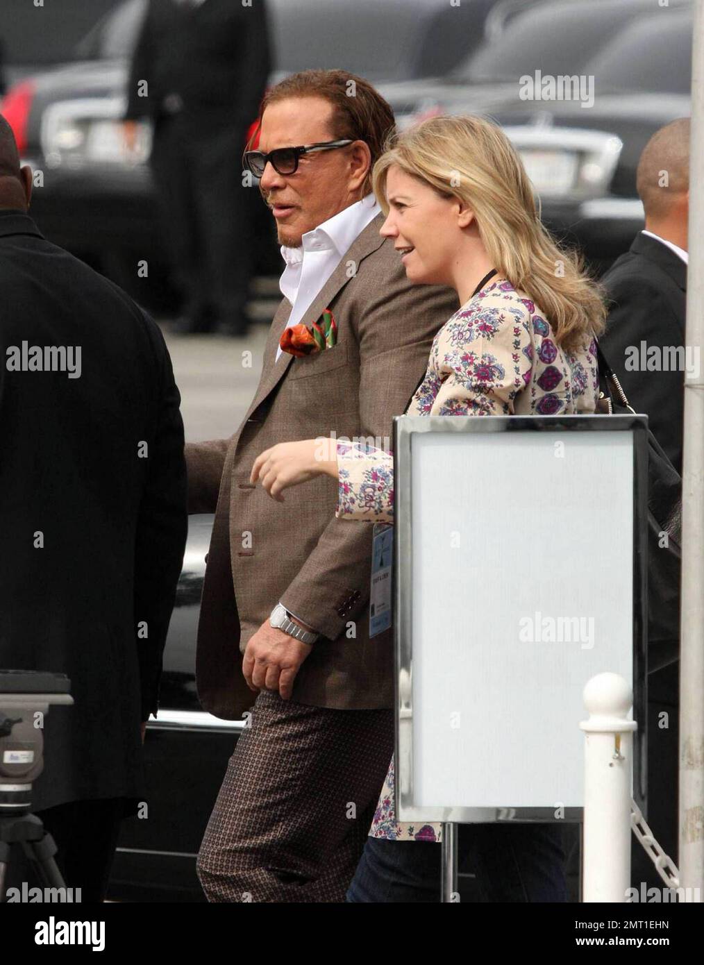 Mickey Rourke greets fans and attends the Spirit Awards in Santa Monica ...