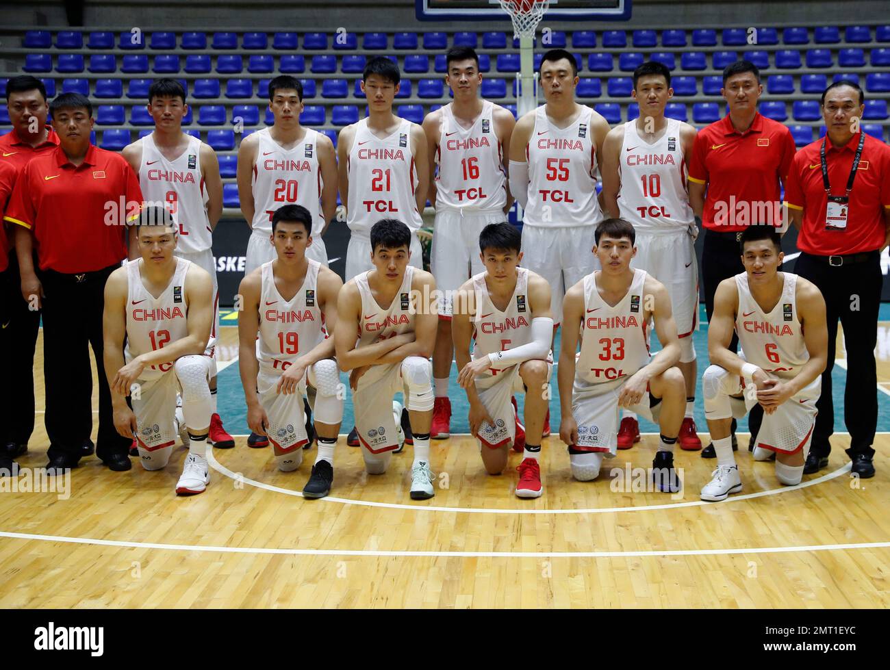 China basketball national team poses for a picture during the FIBA Asia ...
