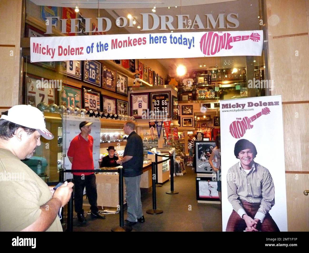 Exclusive!! Monkee Micky Dolenz signs autographs for his fans inside ...