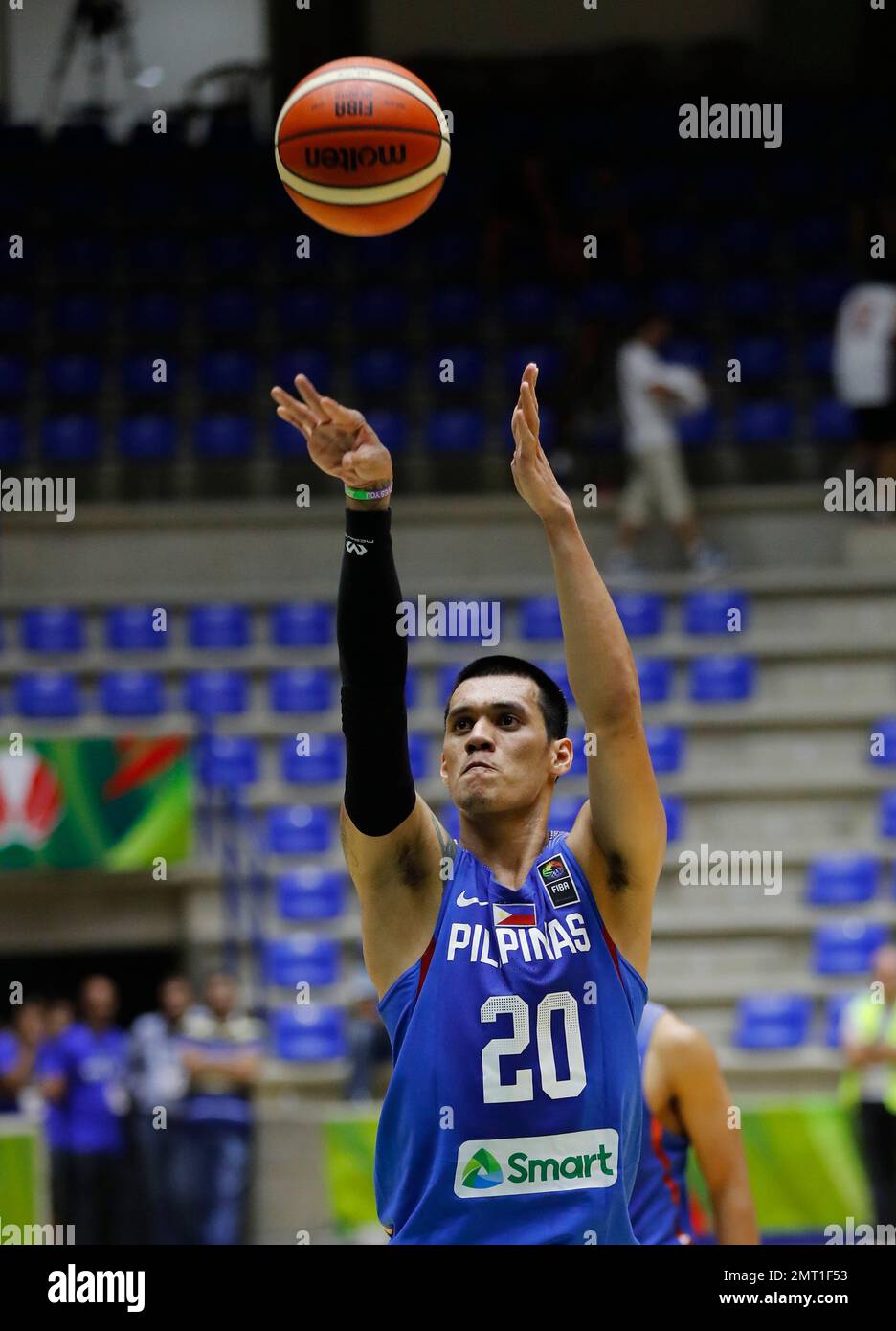 Philippines' Raymond Almazan, takes a free throw against China team ...