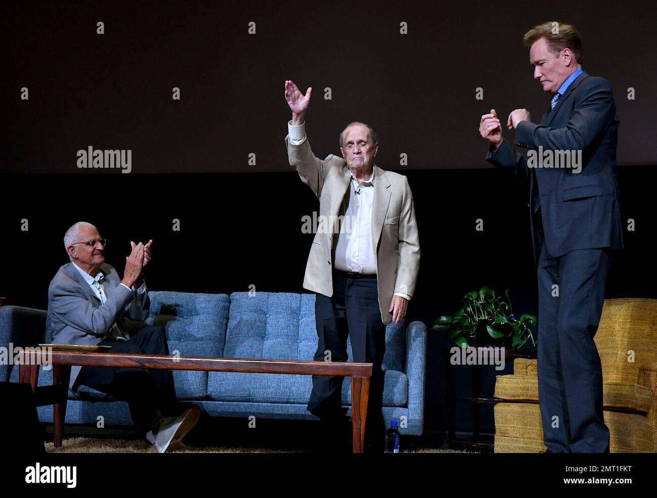 EXCLUSIVE - Peter Bonerz, from left, Bob Newhart, and Conan O'Brien ...