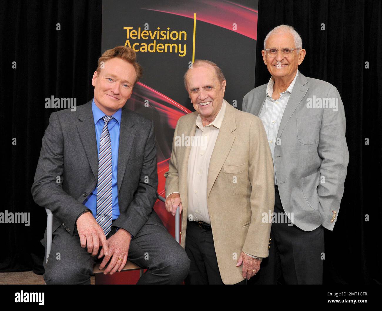 EXCLUSIVE - Conan O'Brien, from left, Bob Newhart, and Peter Bonerz ...