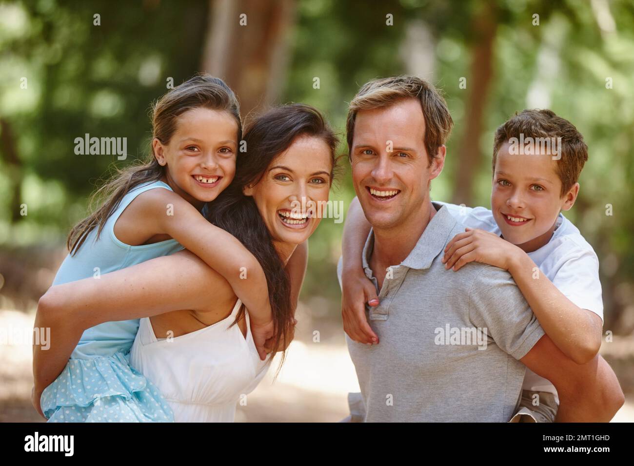 Family is everything. a happy family spending quality time together in ...